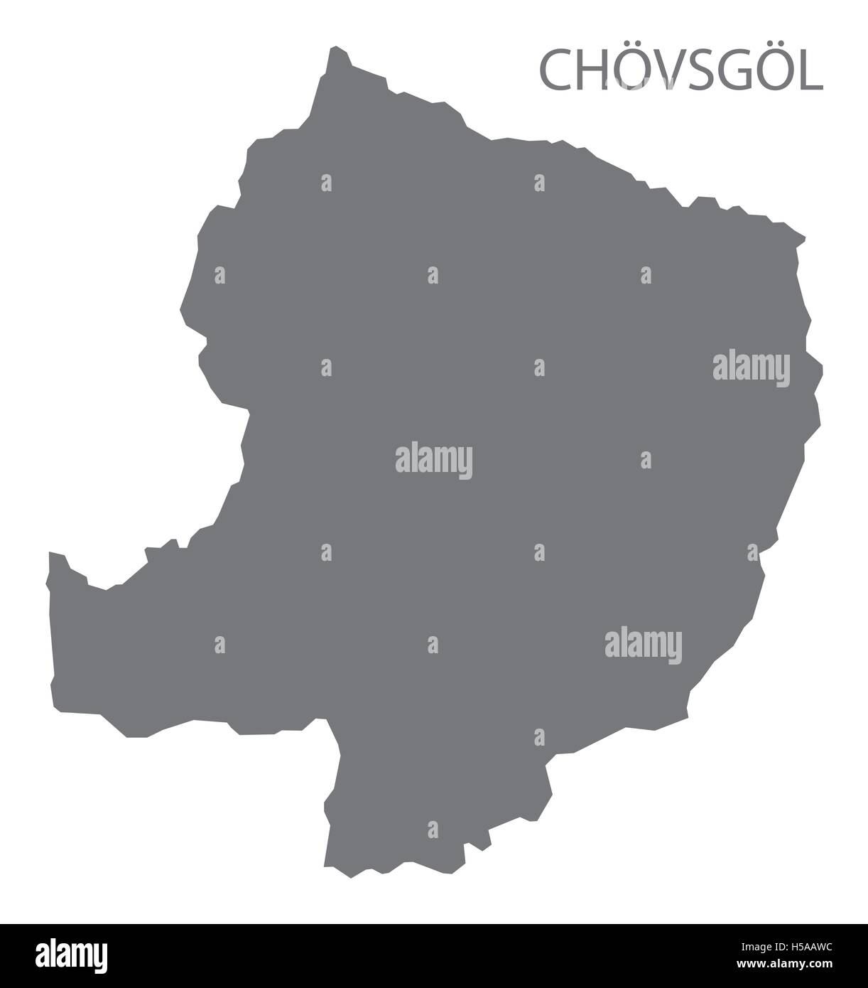 Chovsgol Mongolia Map grey Stock Vector Image & Art - Alamy