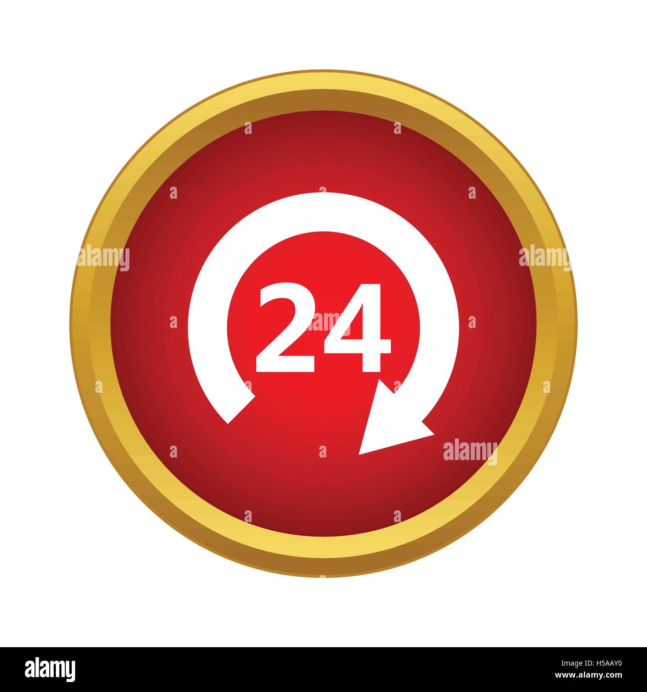 Open 24 hours icon, simple style Stock Vector Image & Art - Alamy