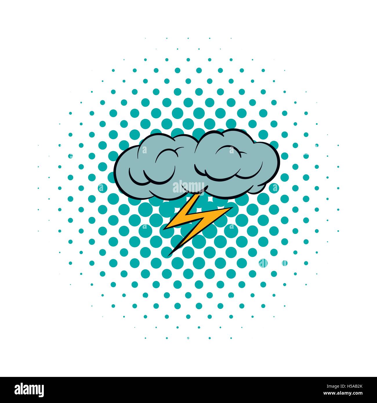 Vector lightning bolt comics hi-res stock photography and images - Alamy