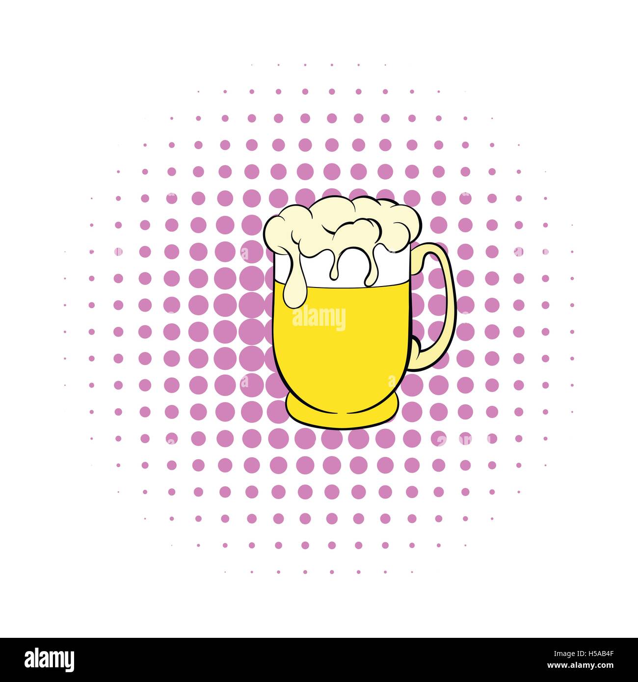 Beer mug icon, comics style Stock Vector Image & Art - Alamy