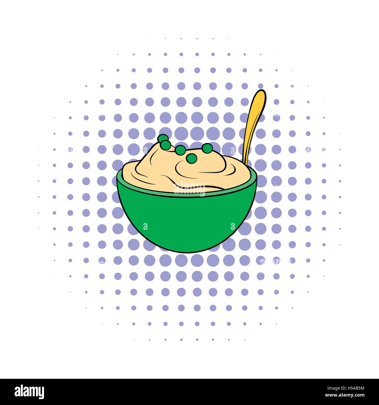 Mashed peas Stock Vector Images - Alamy