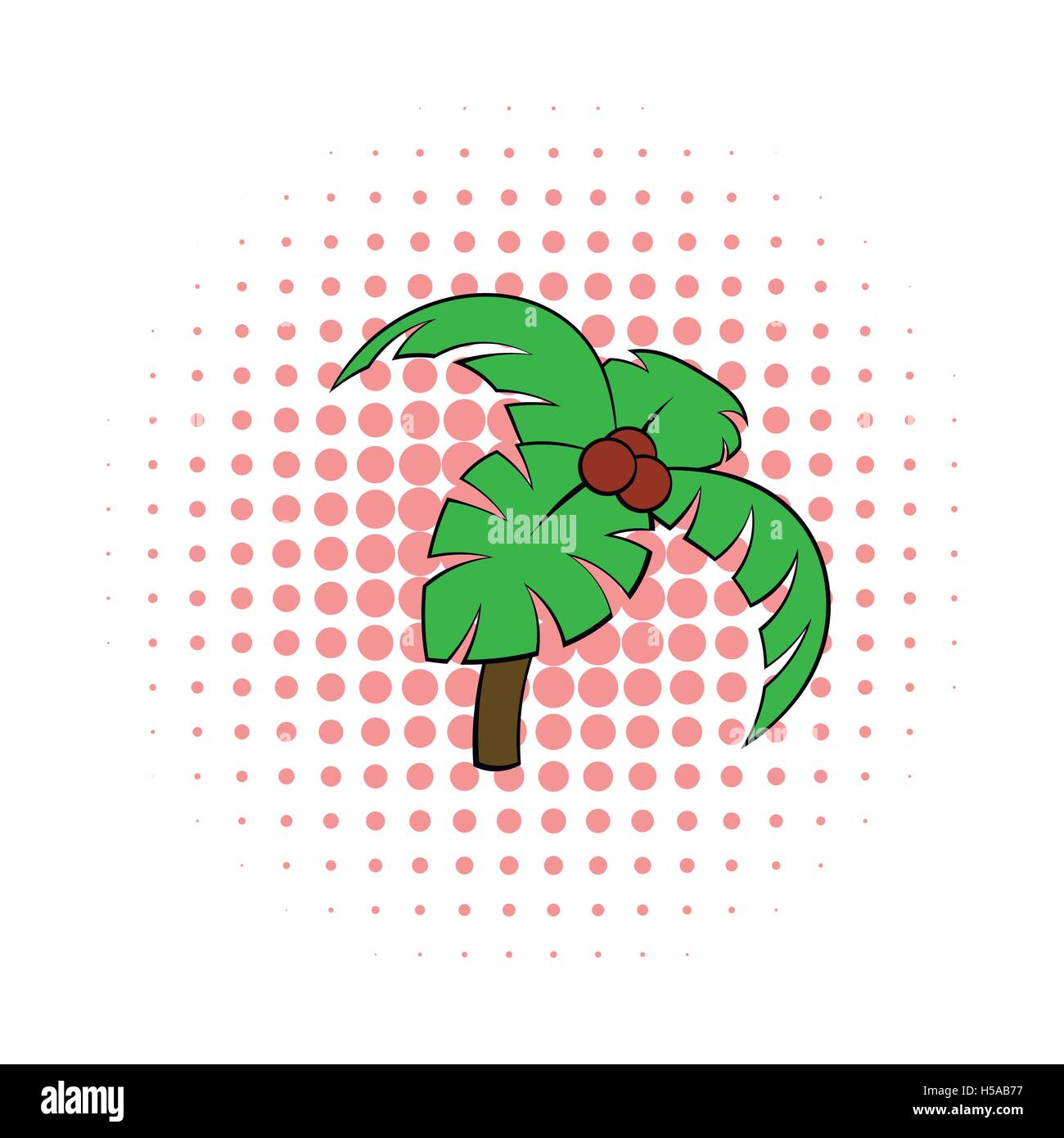Palm tree icon, pop-art style Stock Vector Image & Art - Alamy