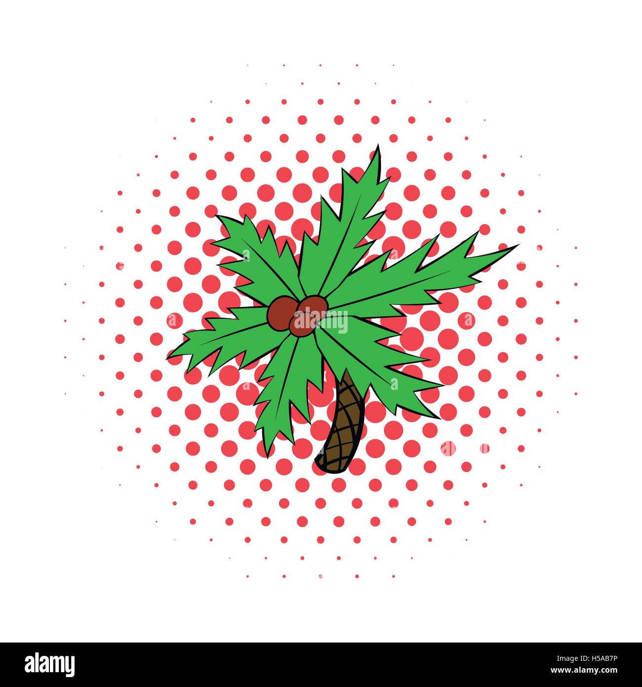 Palm tree icon, pop-art style Stock Vector Image & Art - Alamy