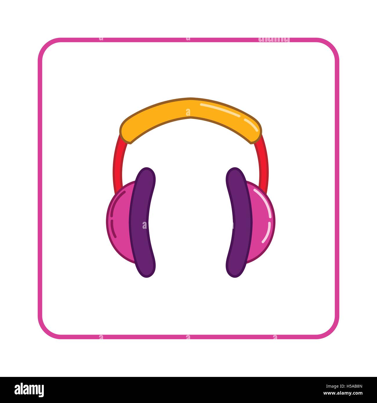 Headphones icon, simple style Stock Vector Image & Art - Alamy