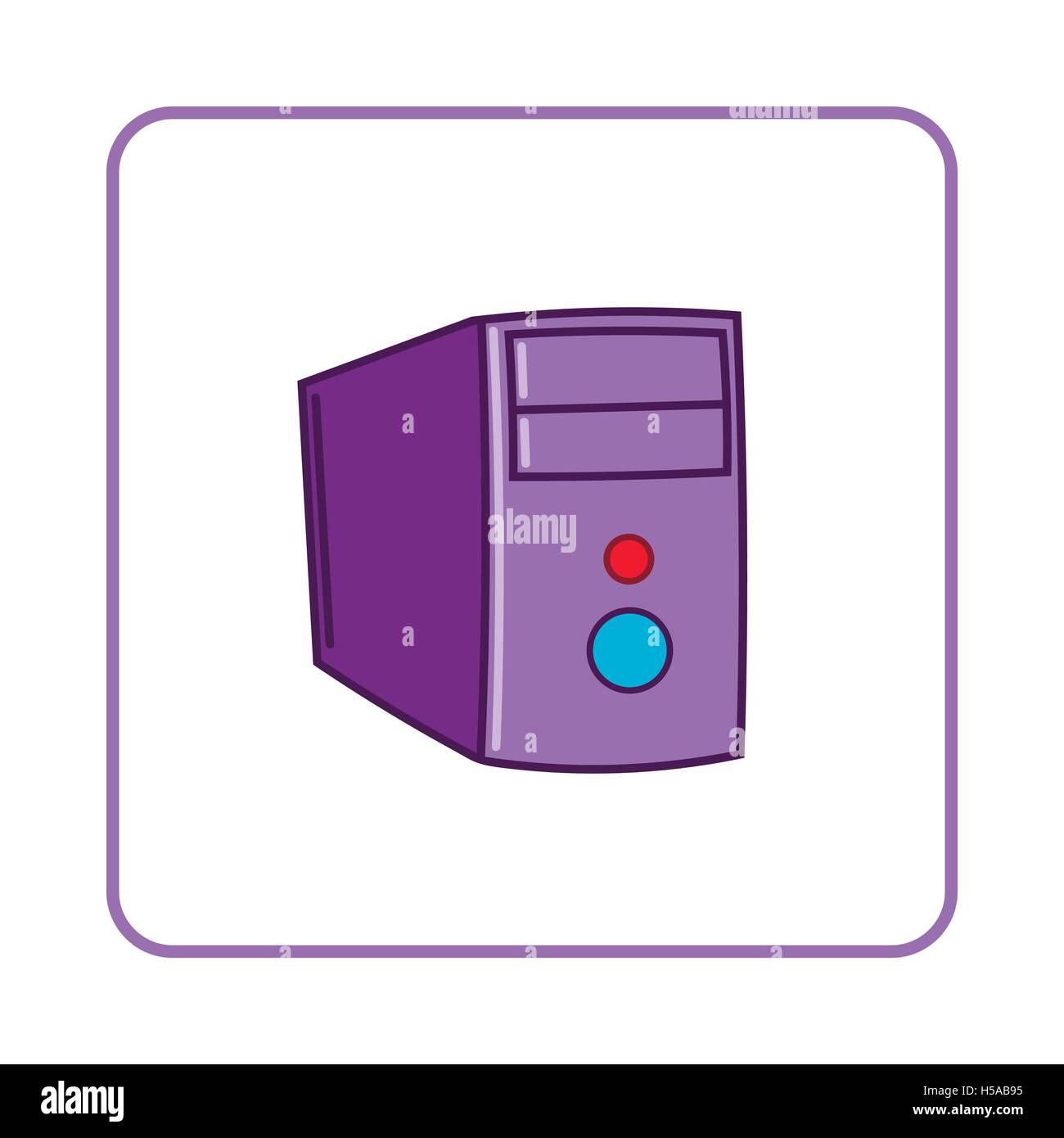 System unit of computer icon, simple style Stock Vector Image & Art - Alamy