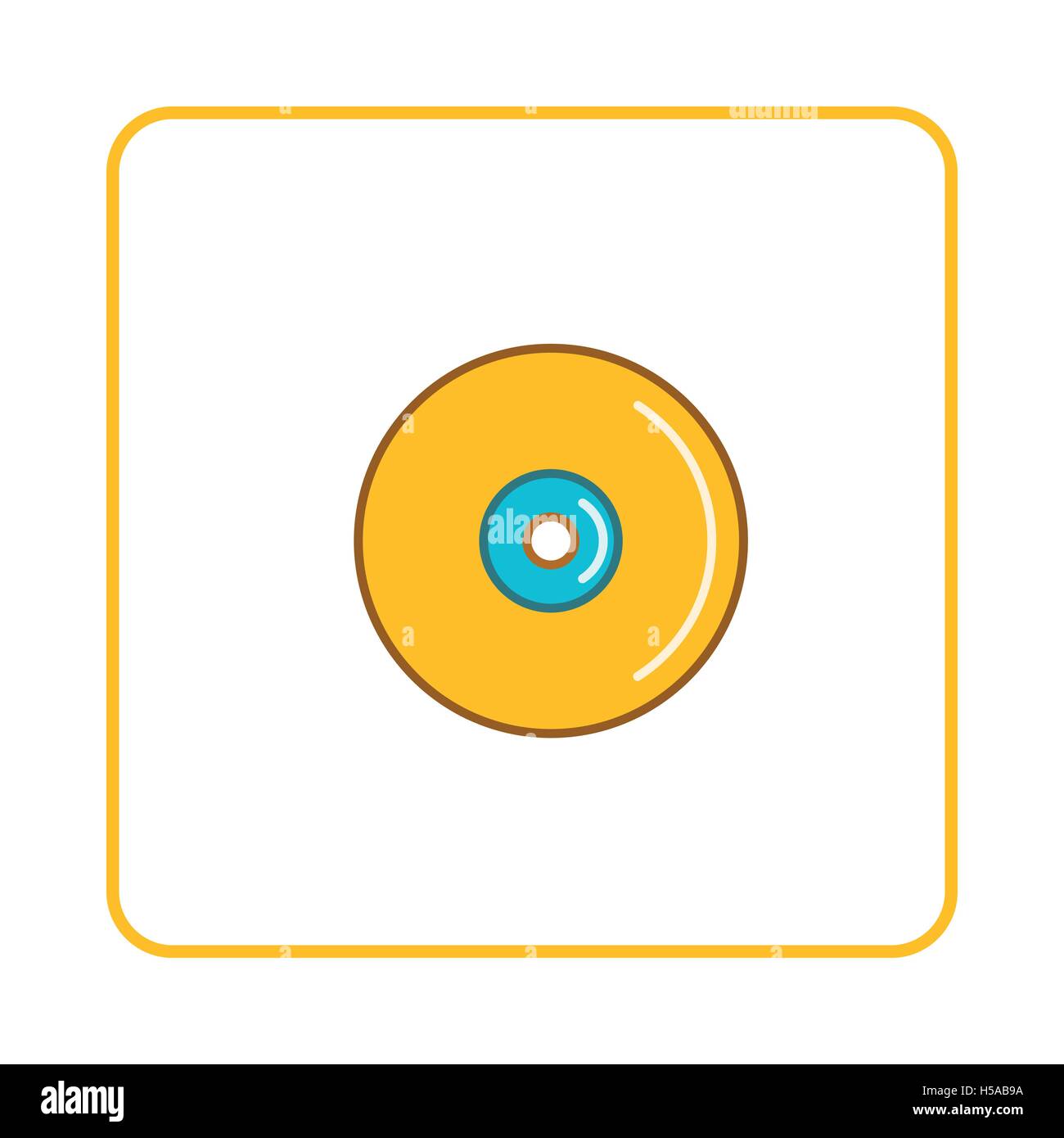 Disk icon, simple style Stock Vector Image & Art - Alamy