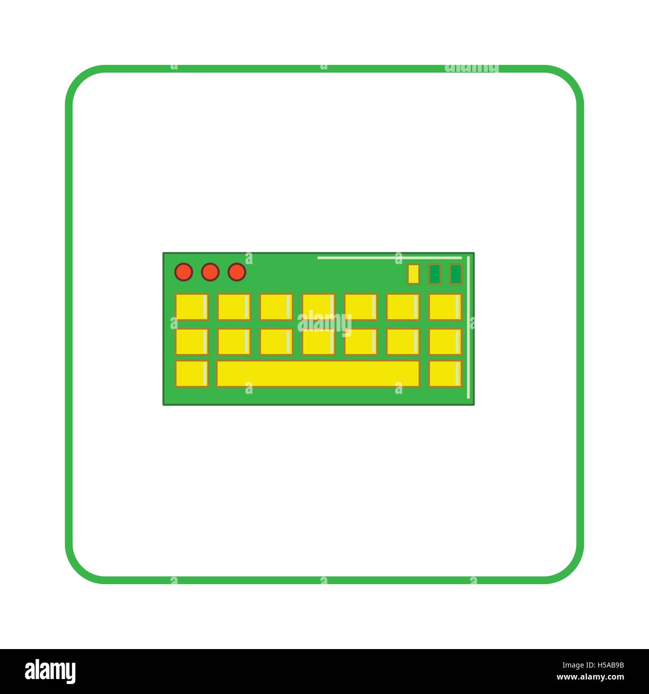 Keyboard icon, simple style Stock Vector Image & Art - Alamy