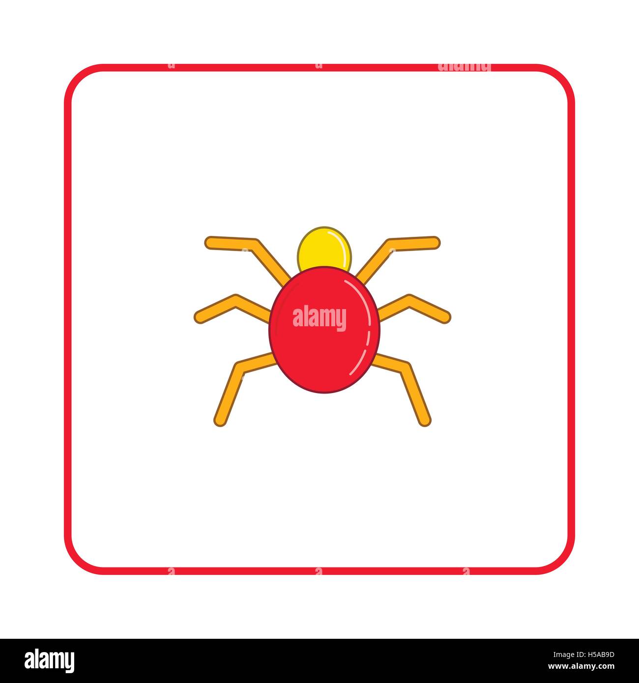 Spider icon, simple style Stock Vector Image & Art - Alamy
