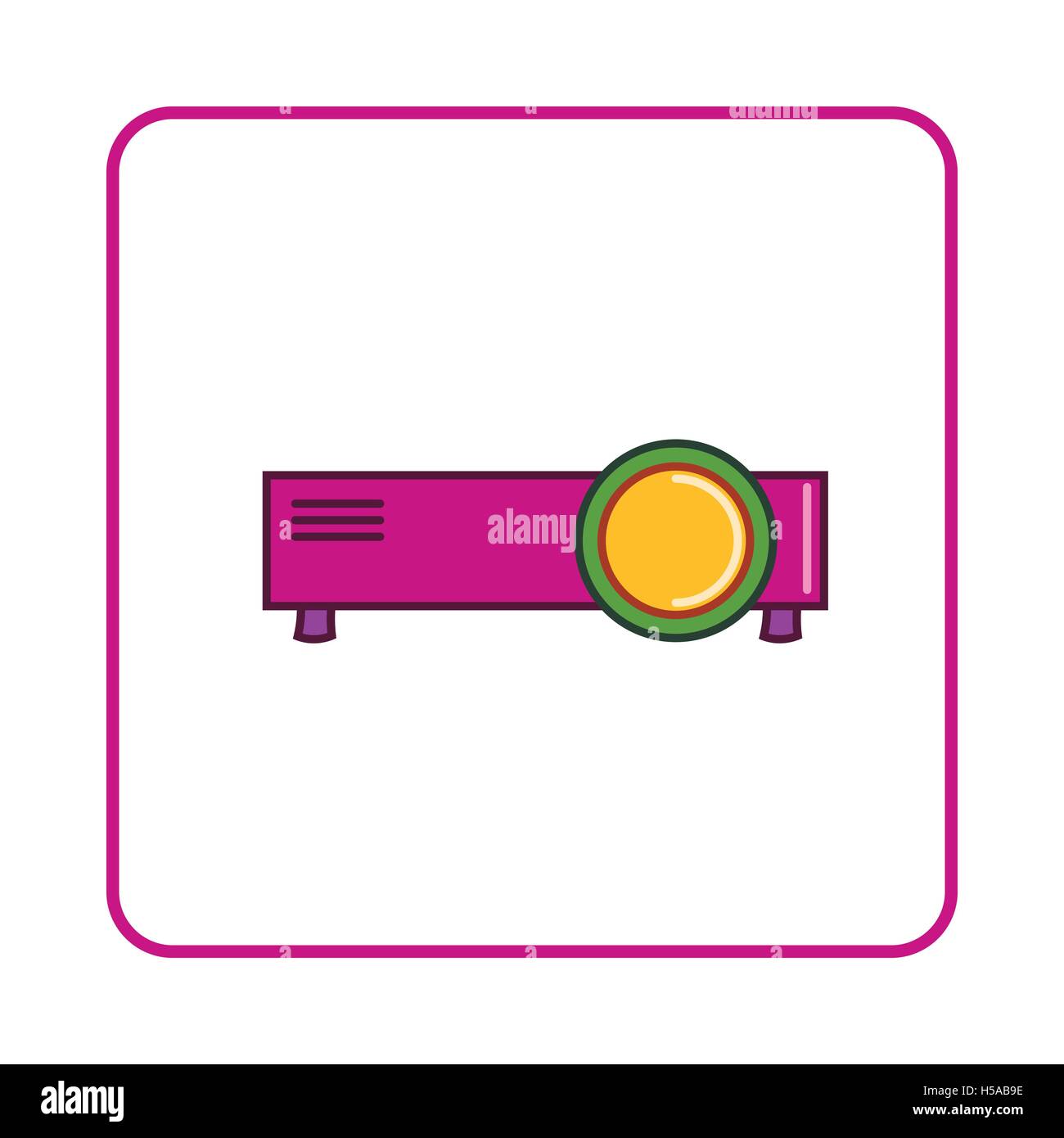 Interior room video projector Cut Out Stock Images & Pictures - Alamy