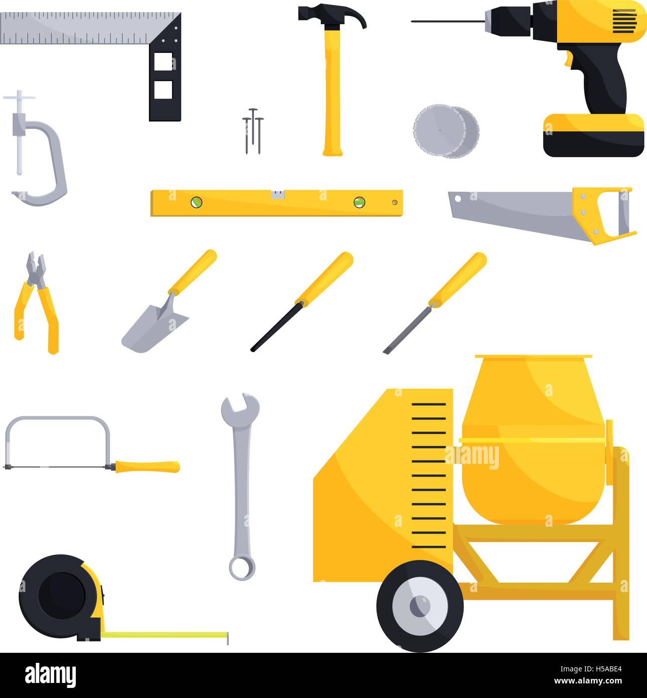 Engineering and construction icon set Stock Vector Image & Art - Alamy