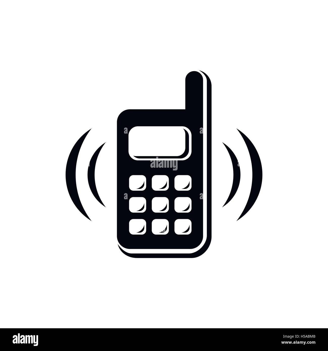Ringing Mobile Phone Icon High Resolution Stock Photography and Images ...