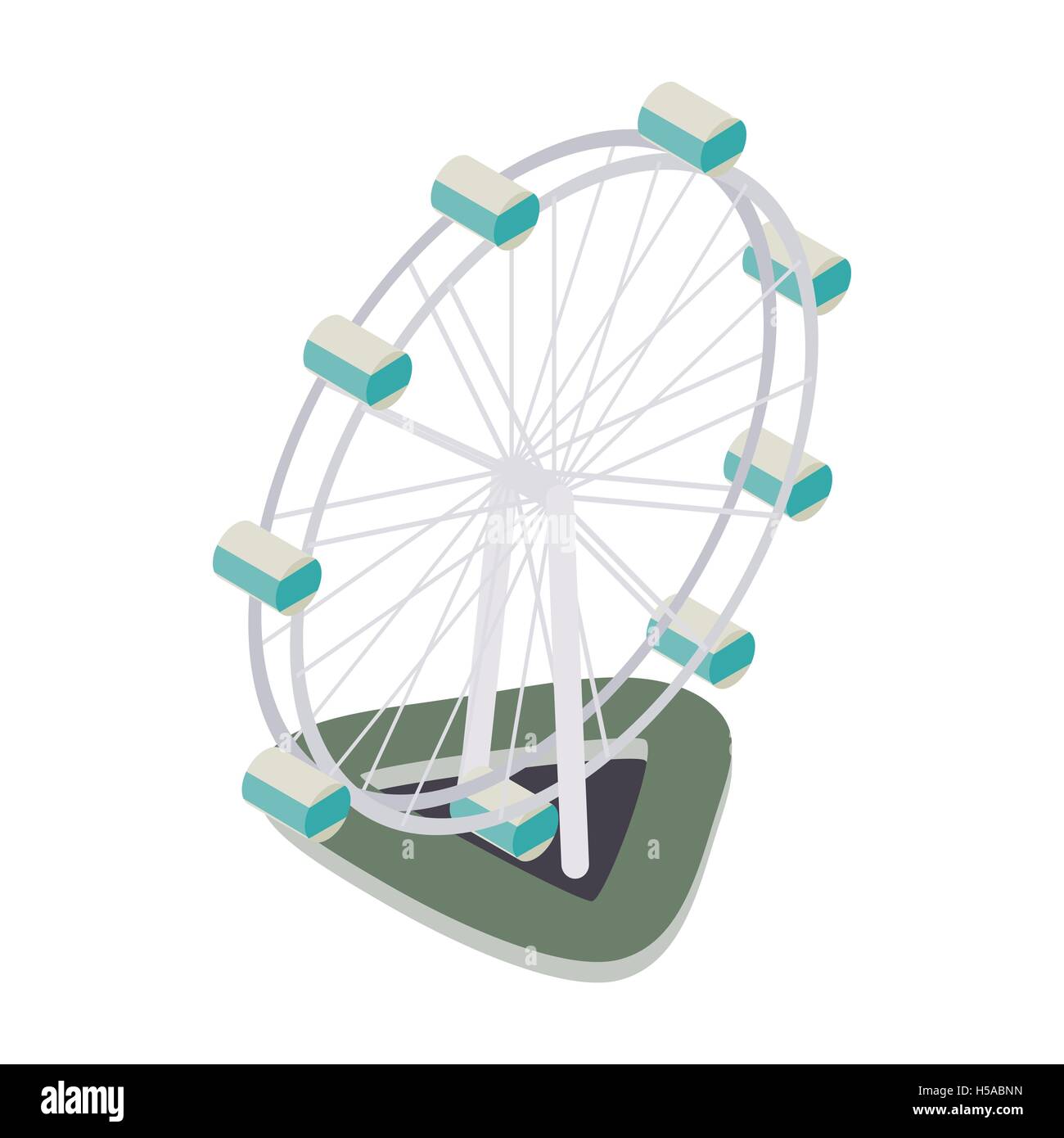 Ferris wheel icon, isometric 3d style Stock Vector Image & Art - Alamy
