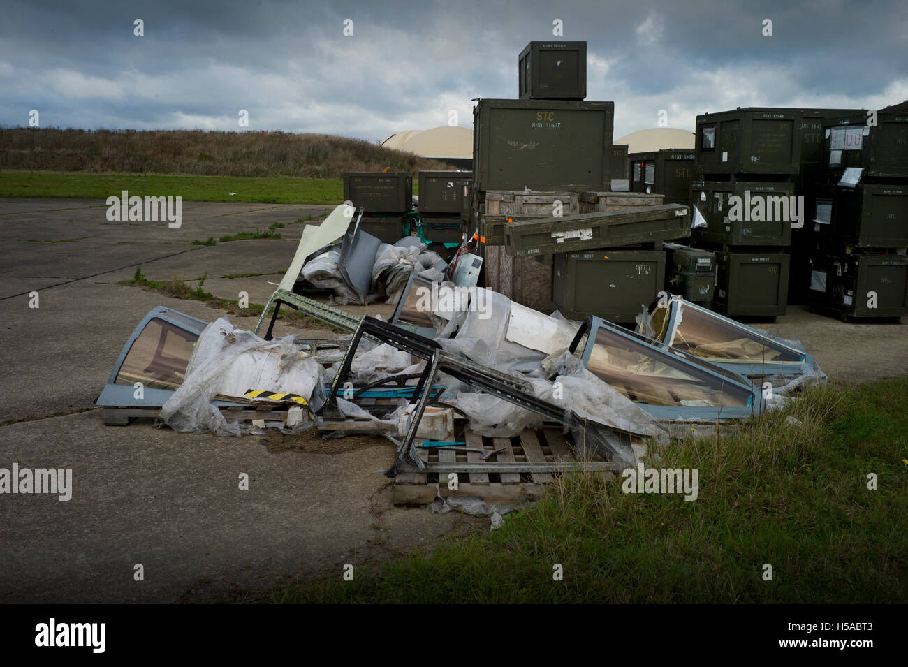 RAF Bentwaters, former USAF Nuclear Bomber Base in Suffolk England. Oct ...