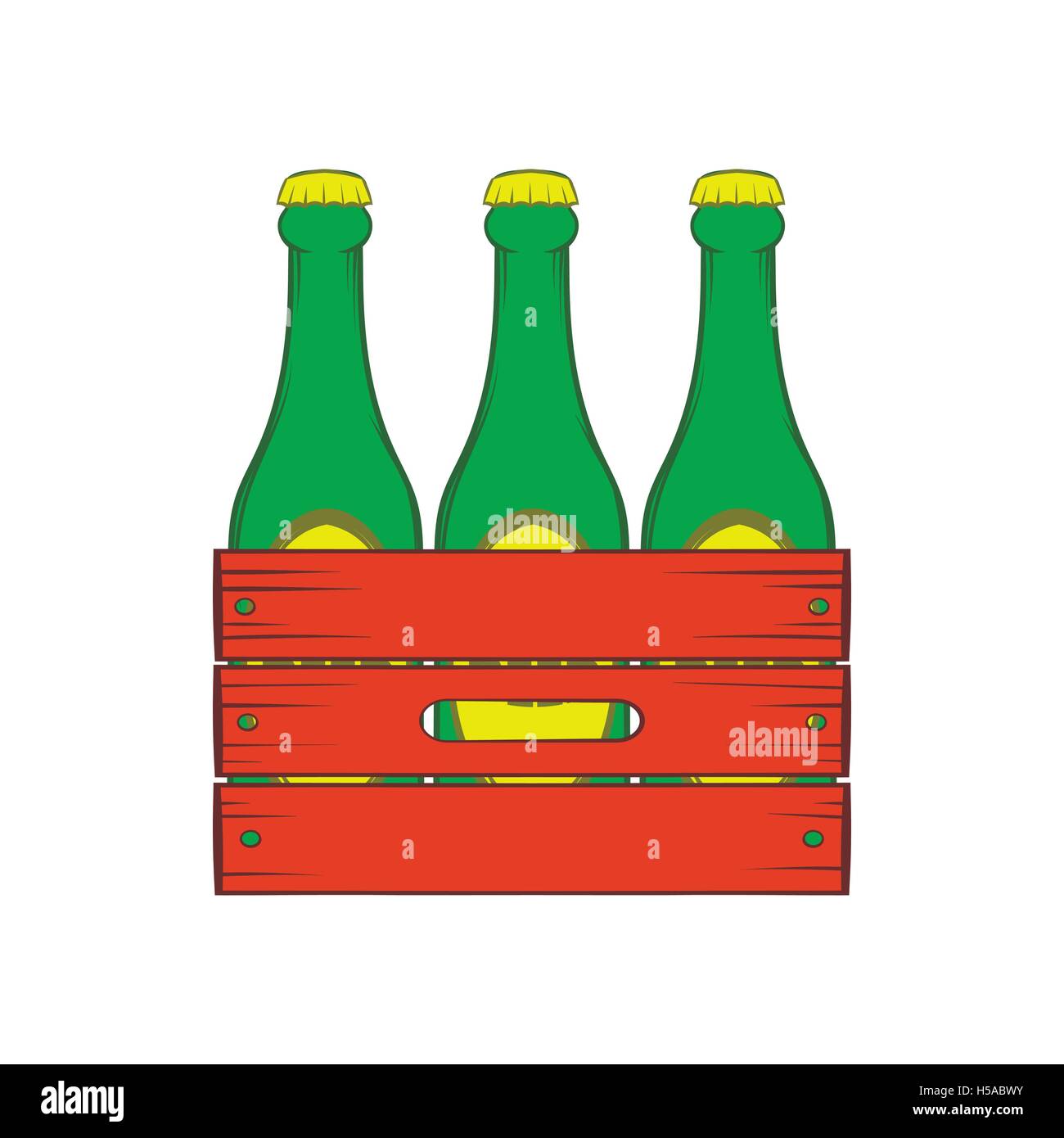 Beer wooden box icon, cartoon style Stock Vector Image & Art - Alamy