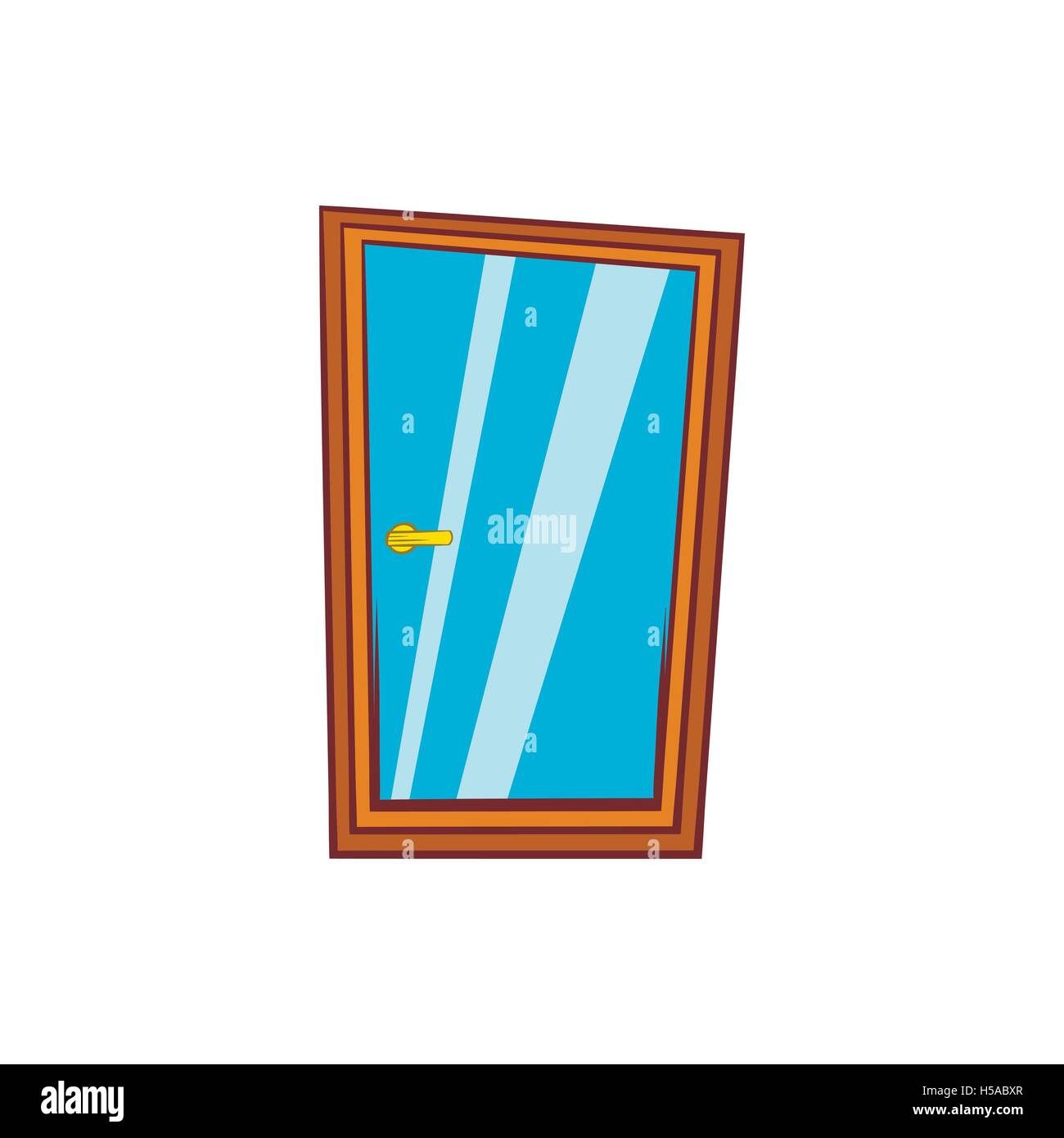 Glass door icon, cartoon style Stock Vector Image & Art - Alamy