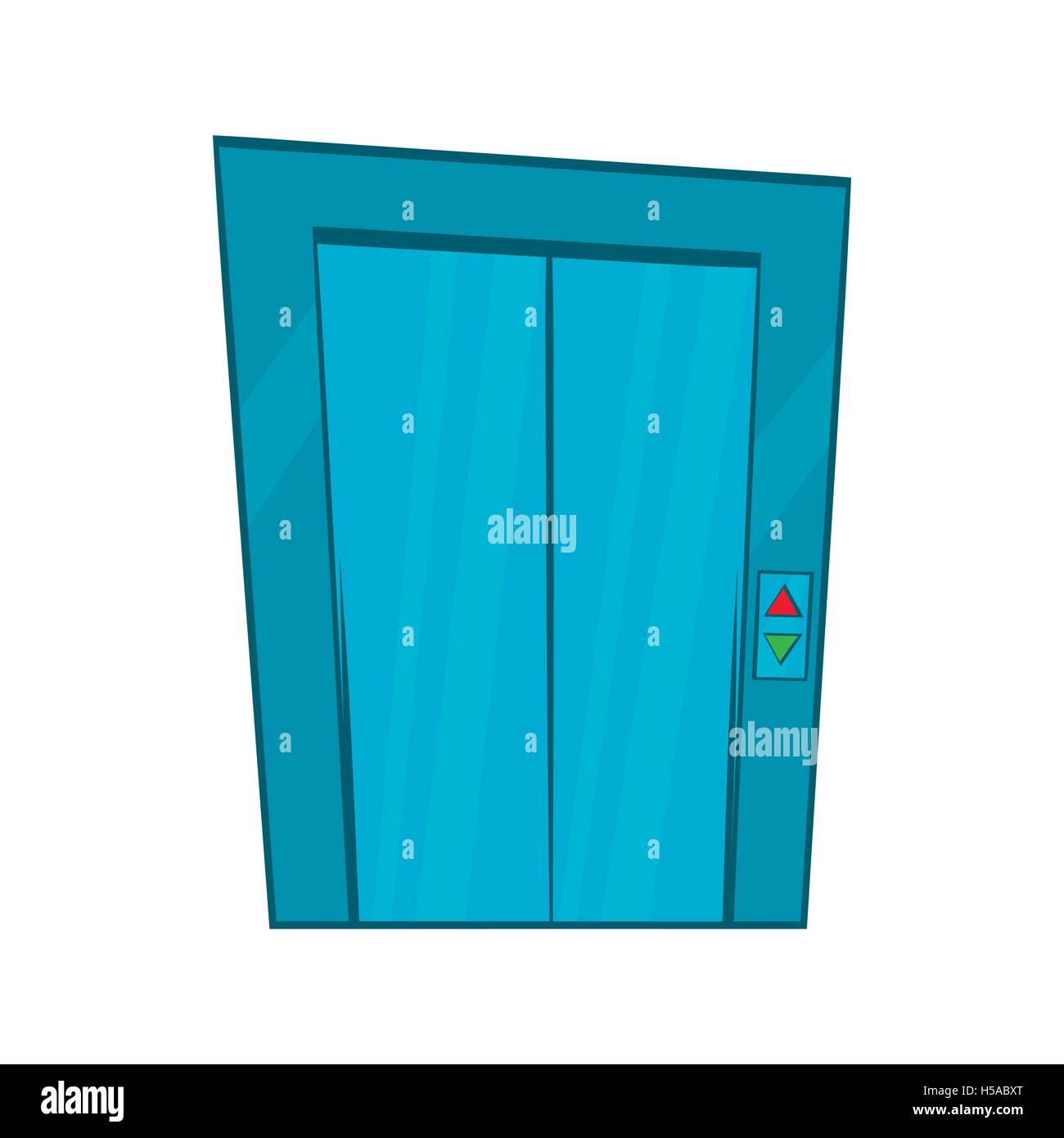 Elevator with closed door icon, cartoon style Stock Vector Image & Art ...