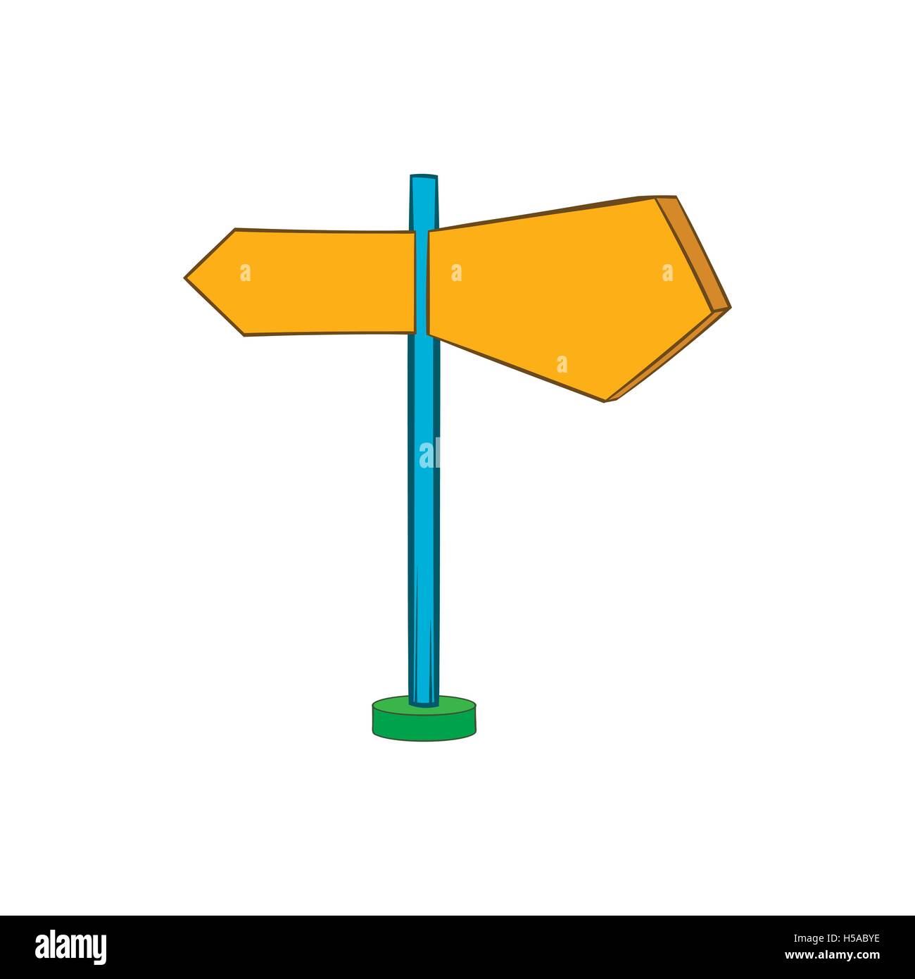 Direction signs icon in cartoon style Stock Vector Image & Art - Alamy