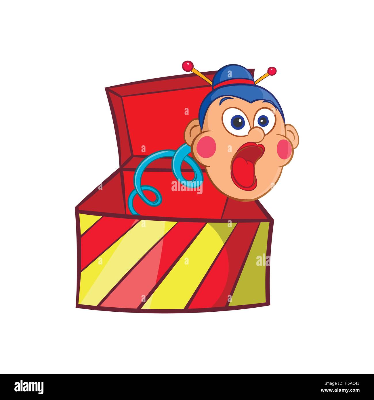 Box jumping toy icon cartoon hi-res stock photography and images - Alamy