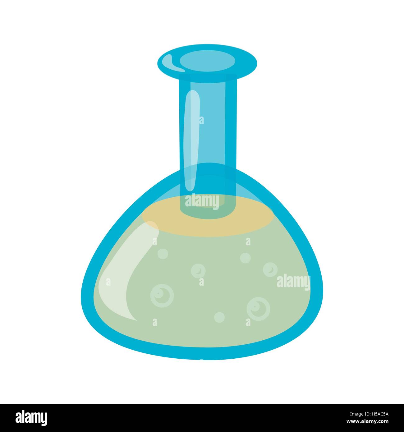 Test flask icon in cartoon style Stock Vector Image & Art - Alamy