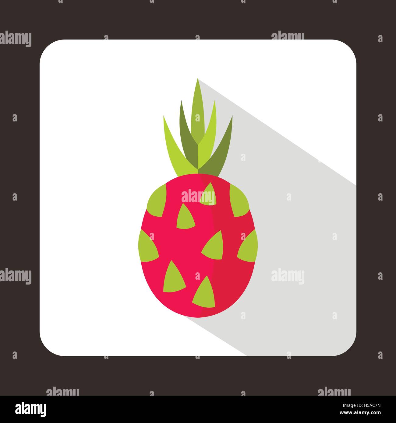 Pitaya, dragon fruit icon in flat style Stock Vector Image & Art - Alamy