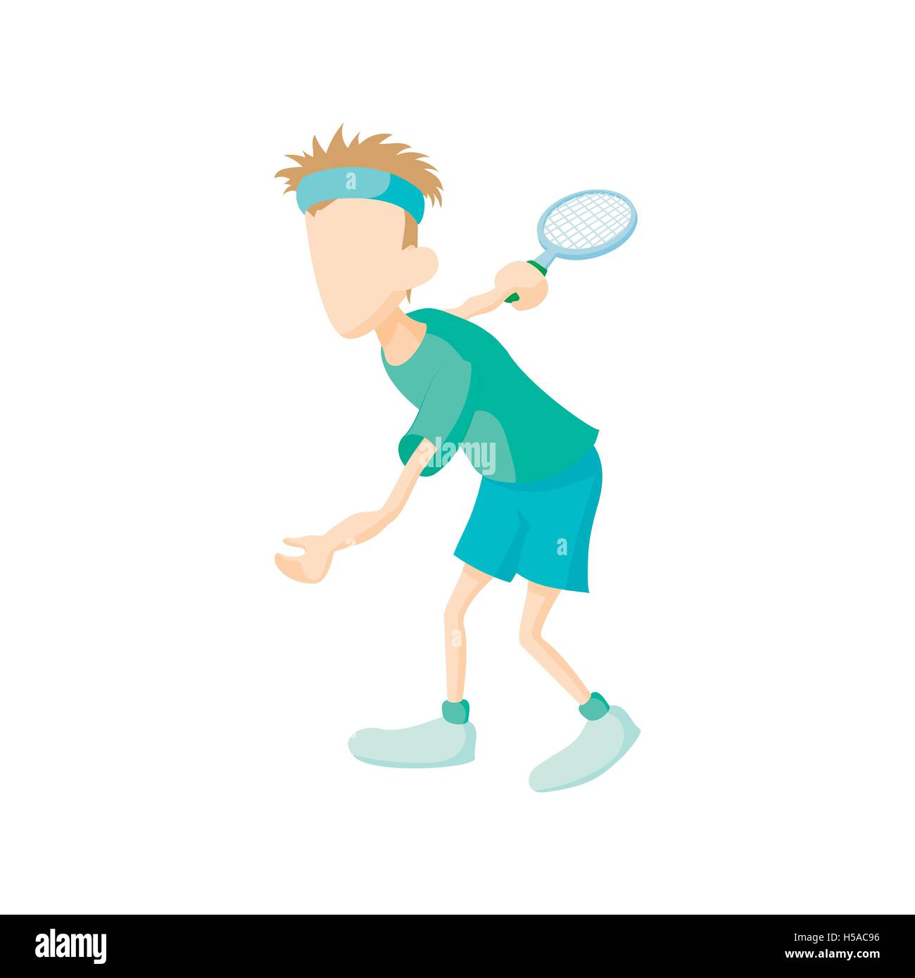 Tennis player icon, cartoon style Stock Vector Image & Art - Alamy