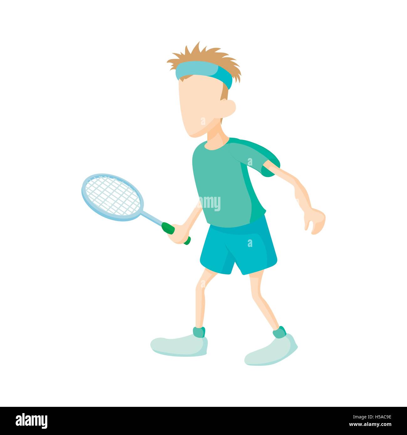 Man playing tennis icon, cartoon style Stock Vector Image & Art - Alamy