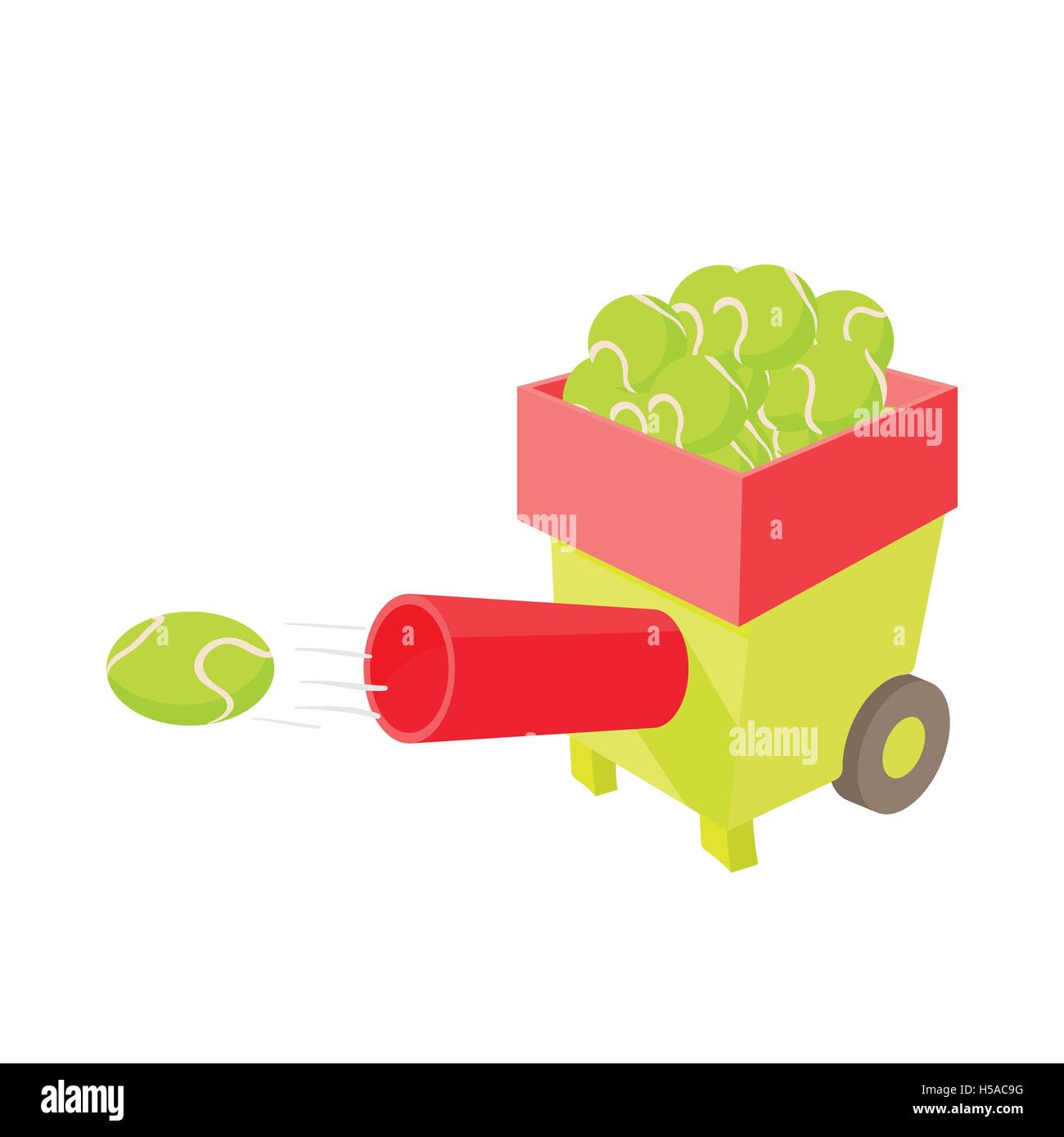 Tennis ball machine icon, cartoon style Stock Vector Image & Art - Alamy