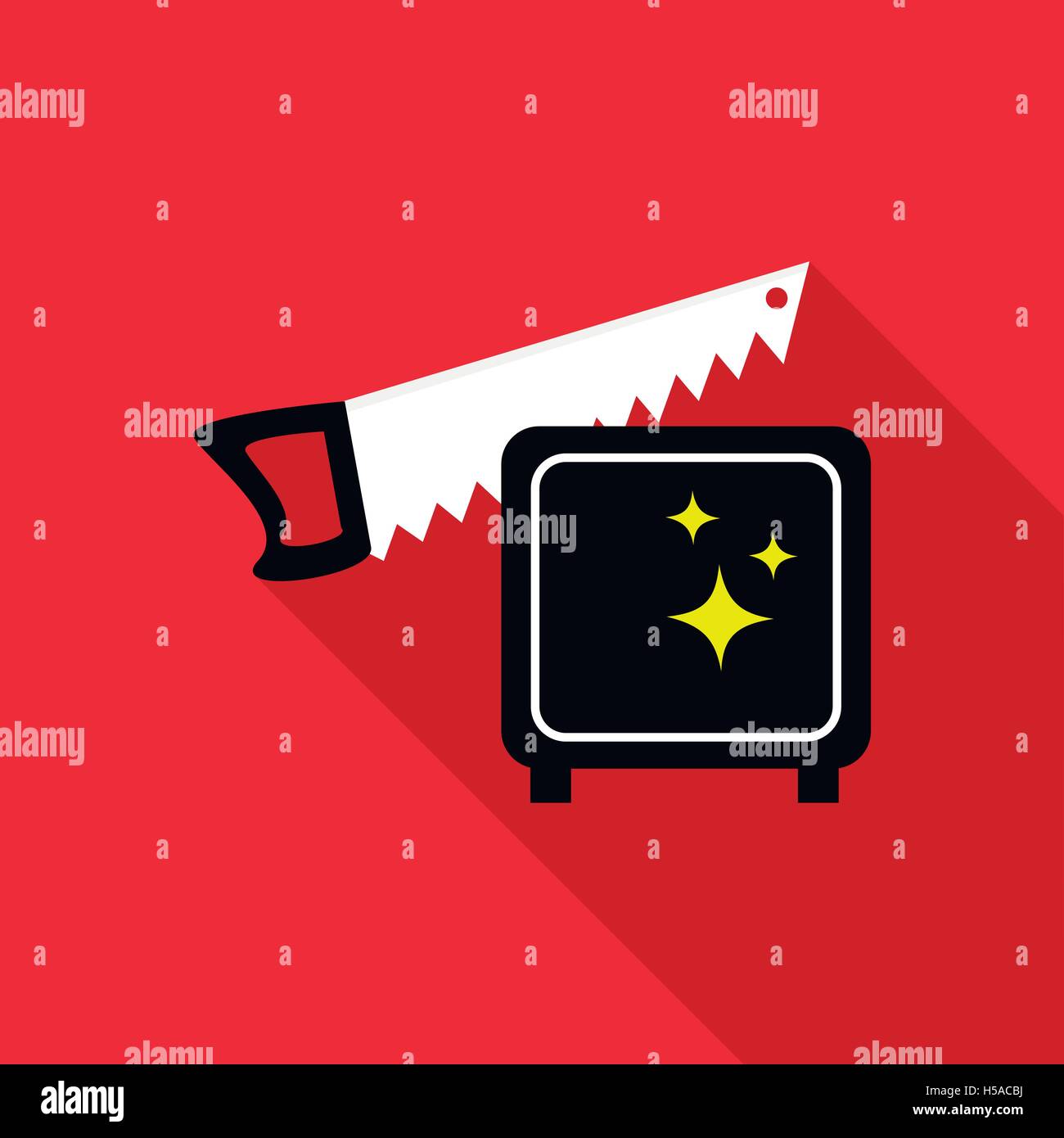 Magic illusion sawing Stock Vector Images - Alamy