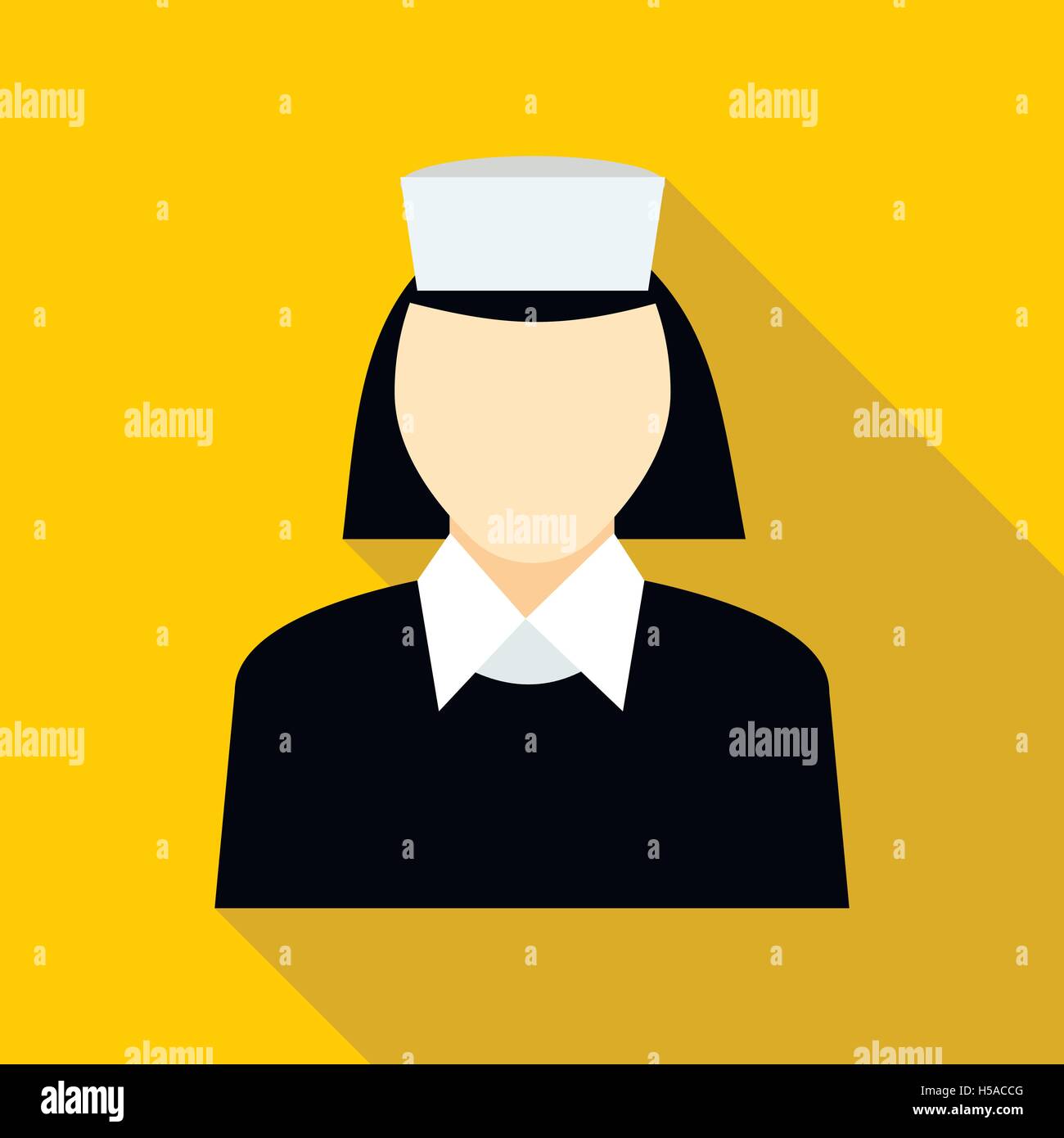 Maid icon in flat style Stock Vector Image & Art - Alamy