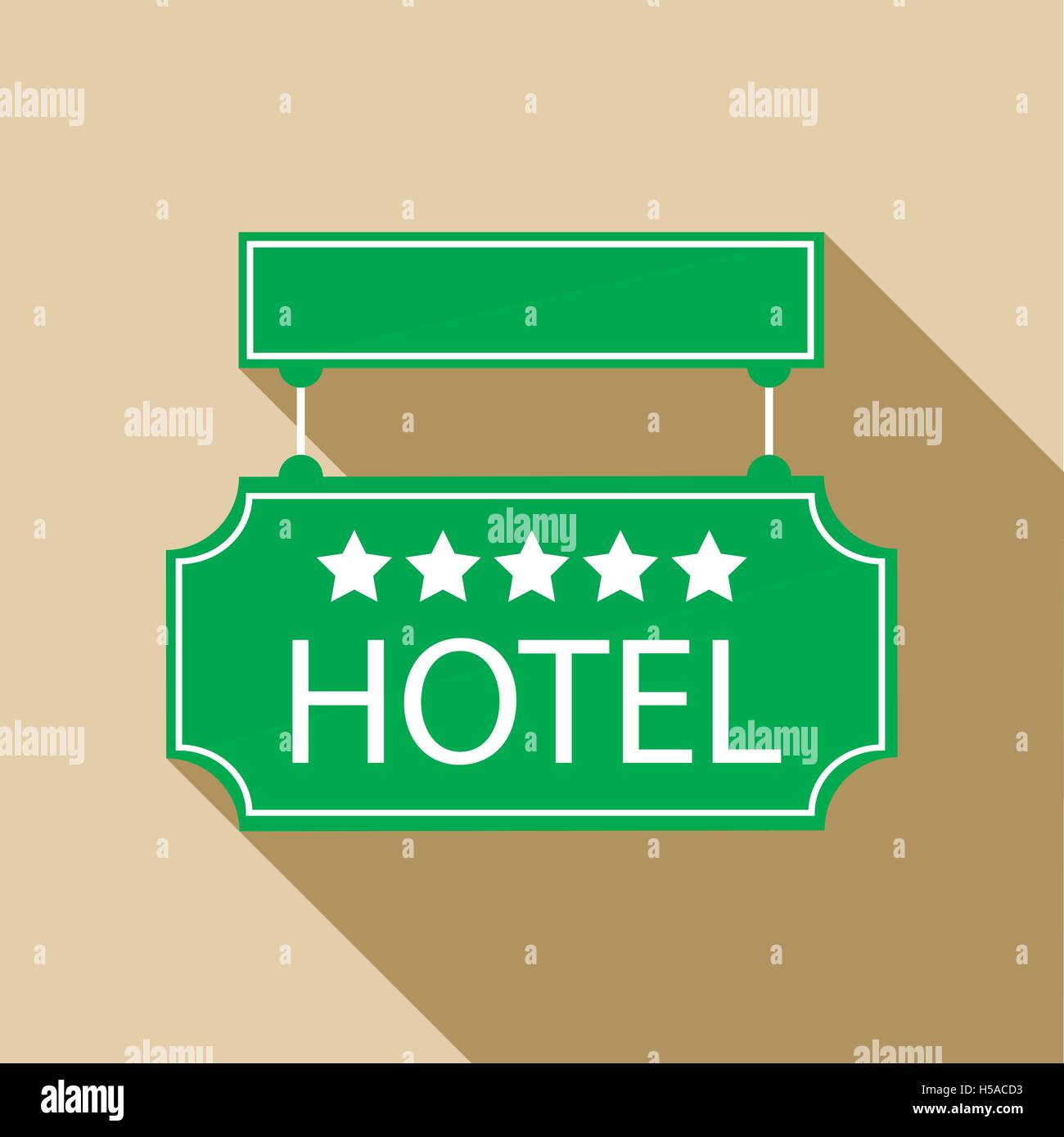 Five stars hotel sign icon, flat style Stock Vector Image & Art - Alamy