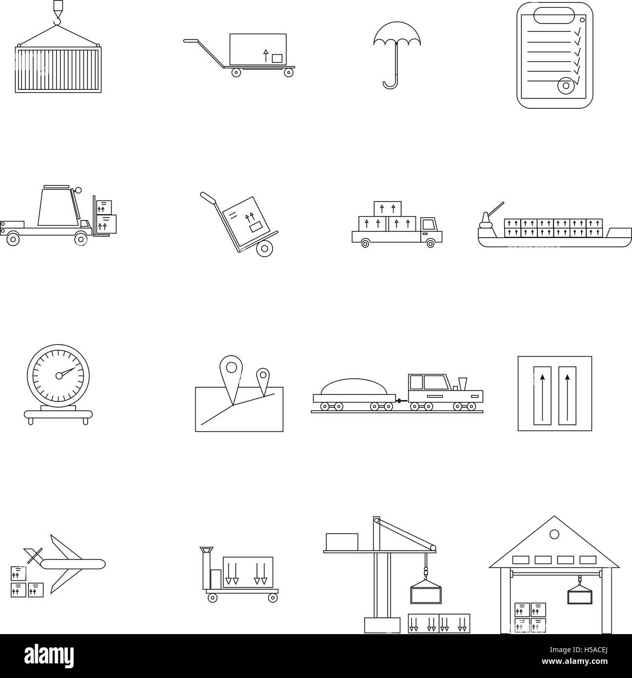 Warehouse box check list icon hi-res stock photography and images - Alamy