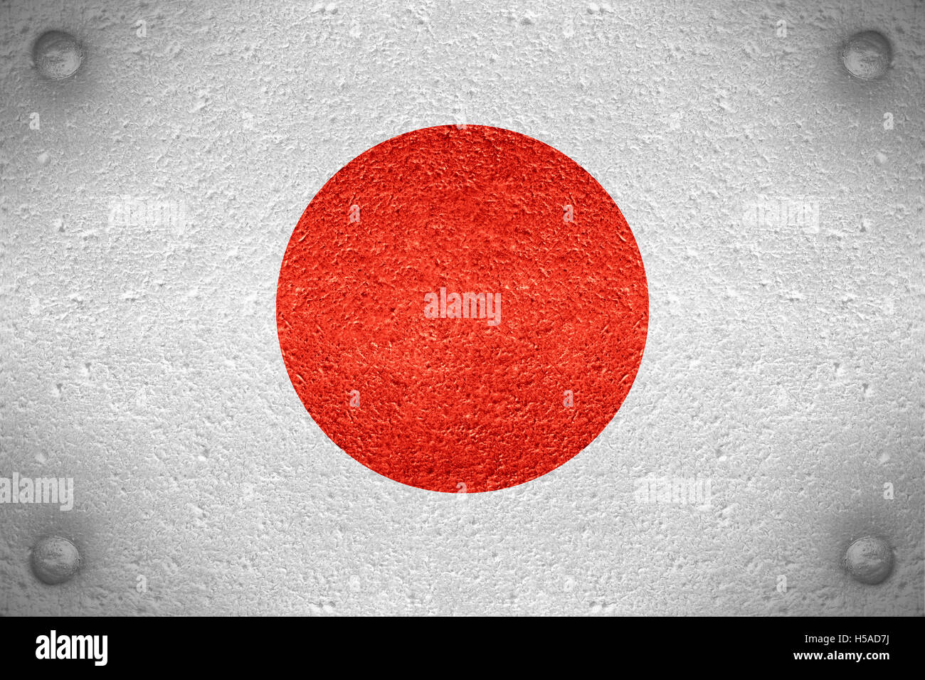 flag of Japan or Japanese banner on steel background Stock Photo - Alamy