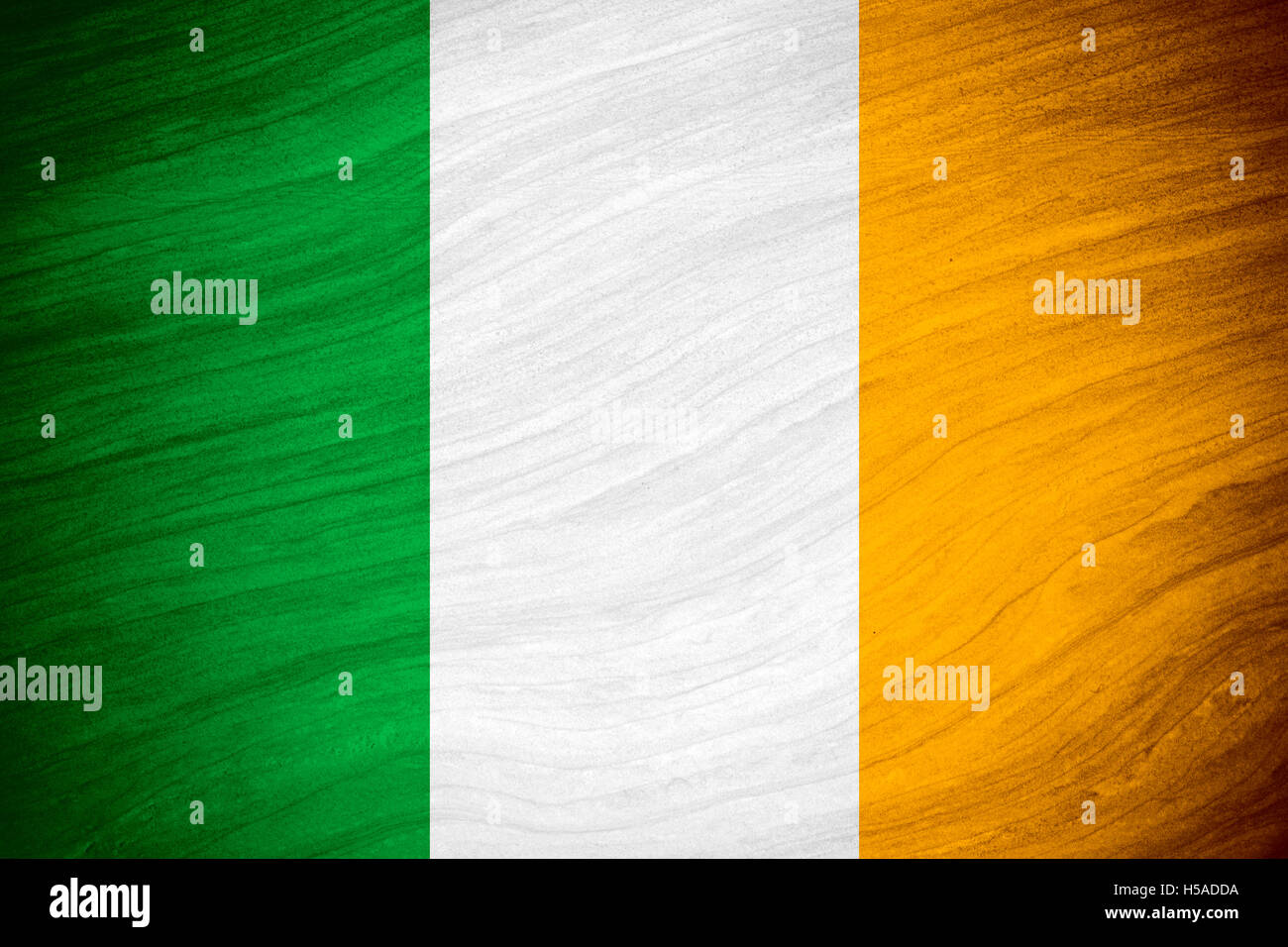 flag of Ireland or Irish banner on abstract background Stock Photo - Alamy