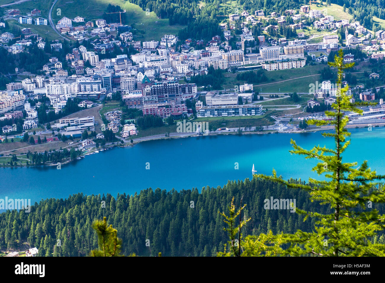 Above st moritz lake hi-res stock photography and images - Alamy