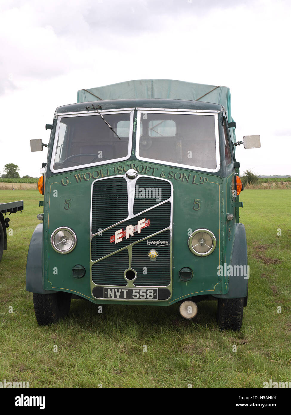 Vintage ERF commercial lorry on display at Lineside vintage weekend ...