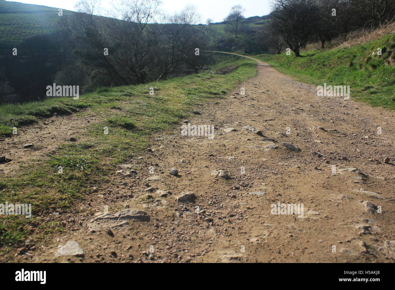 long dirt path Stock Photo - Alamy