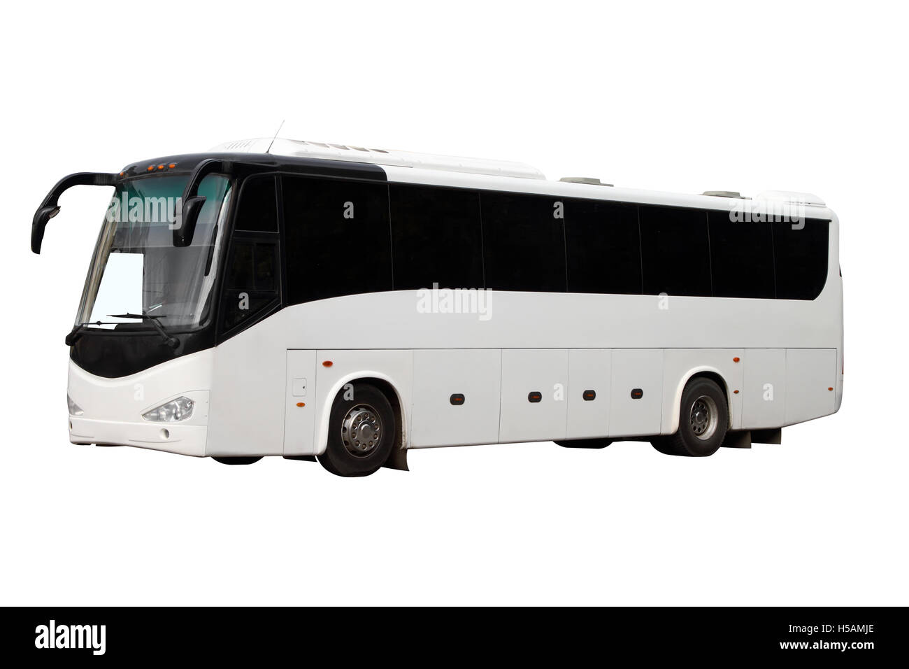 The excursion bus isolated on a white background Stock Photo - Alamy