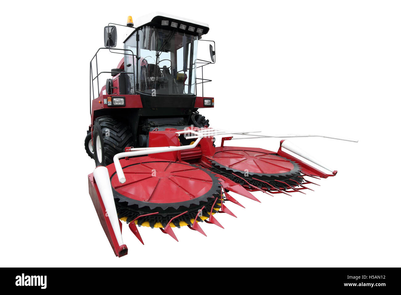 Red combine harvester hi-res stock photography and images - Alamy