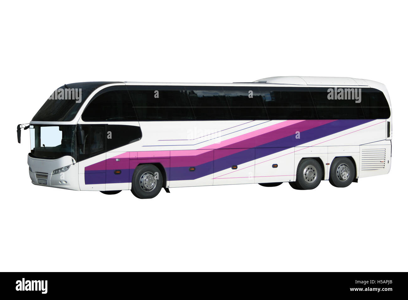 The modern excursion bus isolated on a white background Stock Photo - Alamy