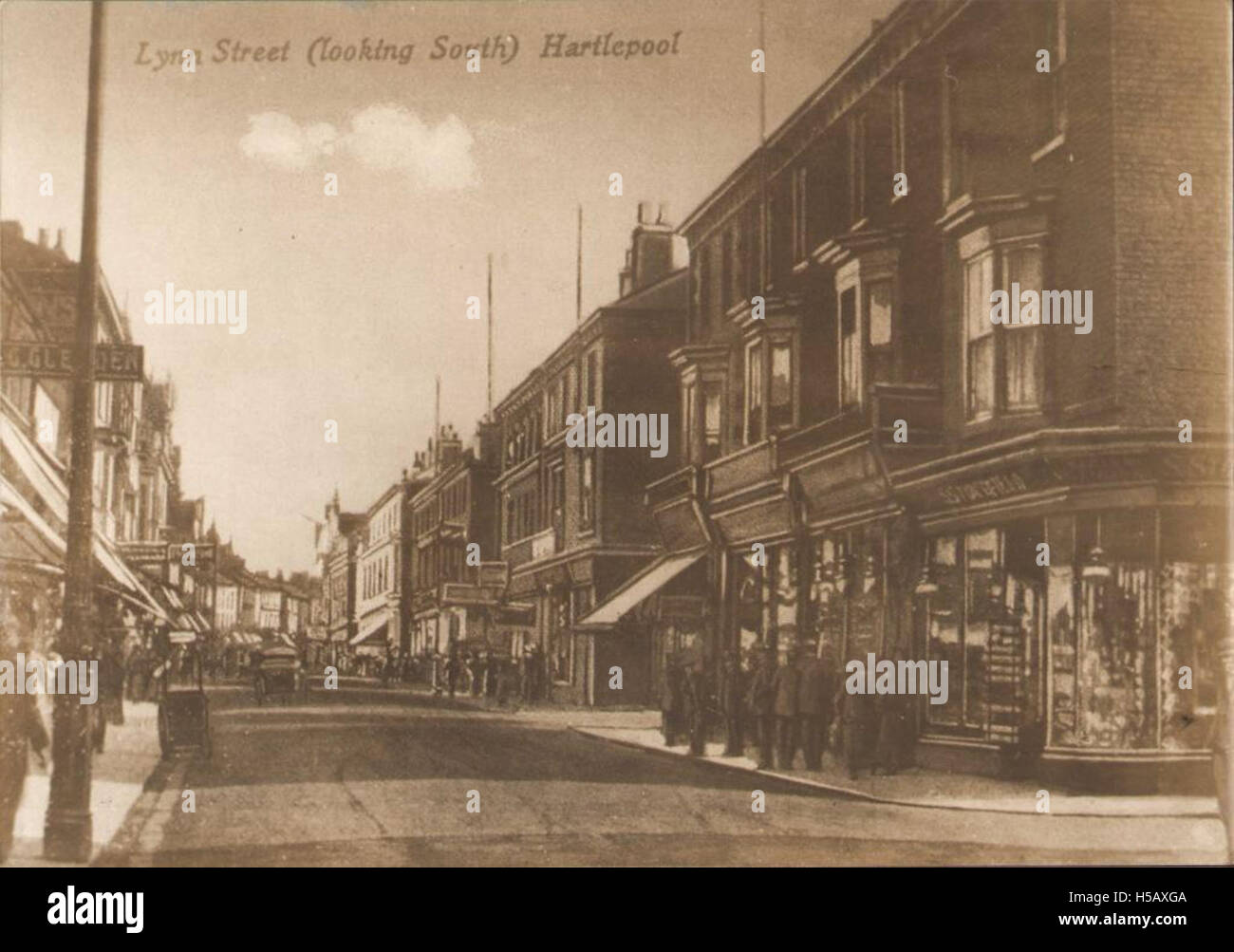 This photograph shows a view of Lynn Street in West Hartlepool, looking ...