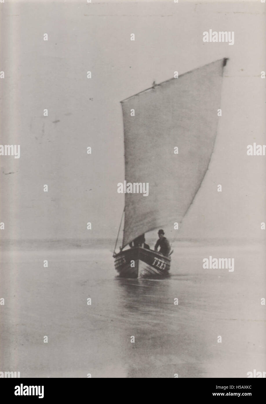 A coble under sail refers to a traditional type of fishing boat, often ...