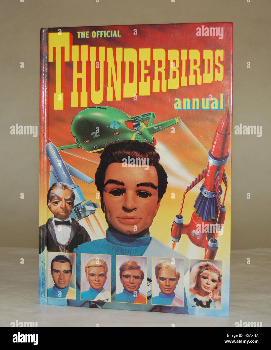 The 1993 edition of the Thunderbirds Annual, a popular comic book or illustrated publication ...