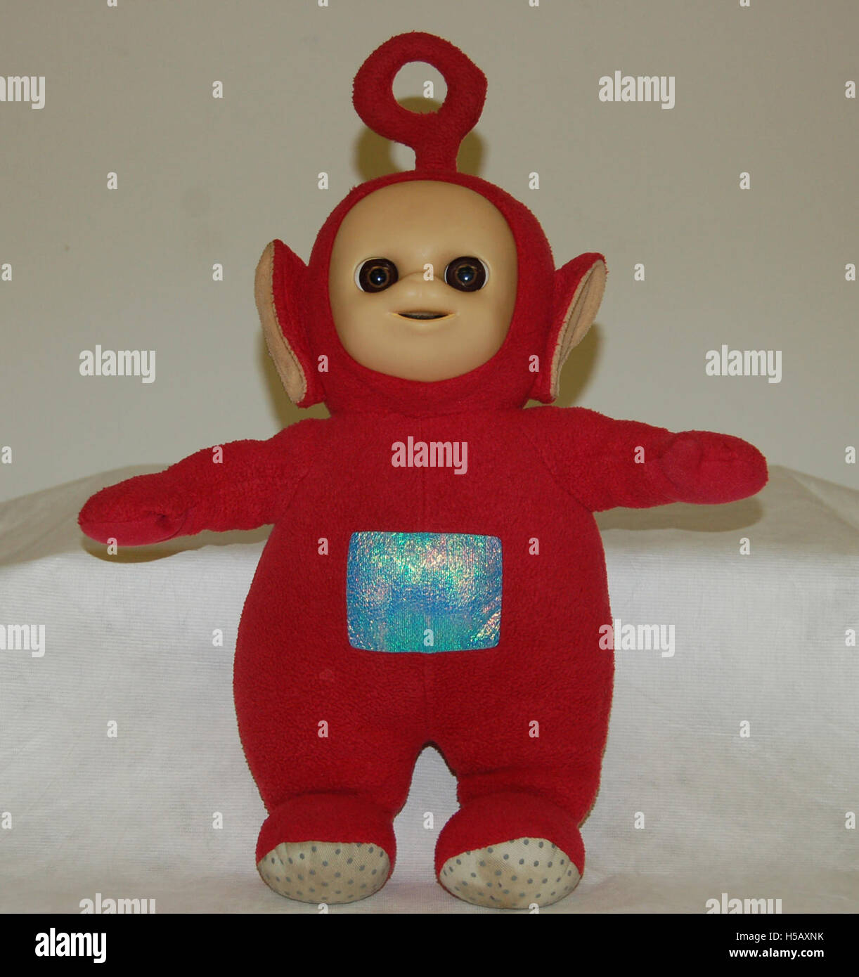 A reference to the Teletubbies, a British children's television series ...