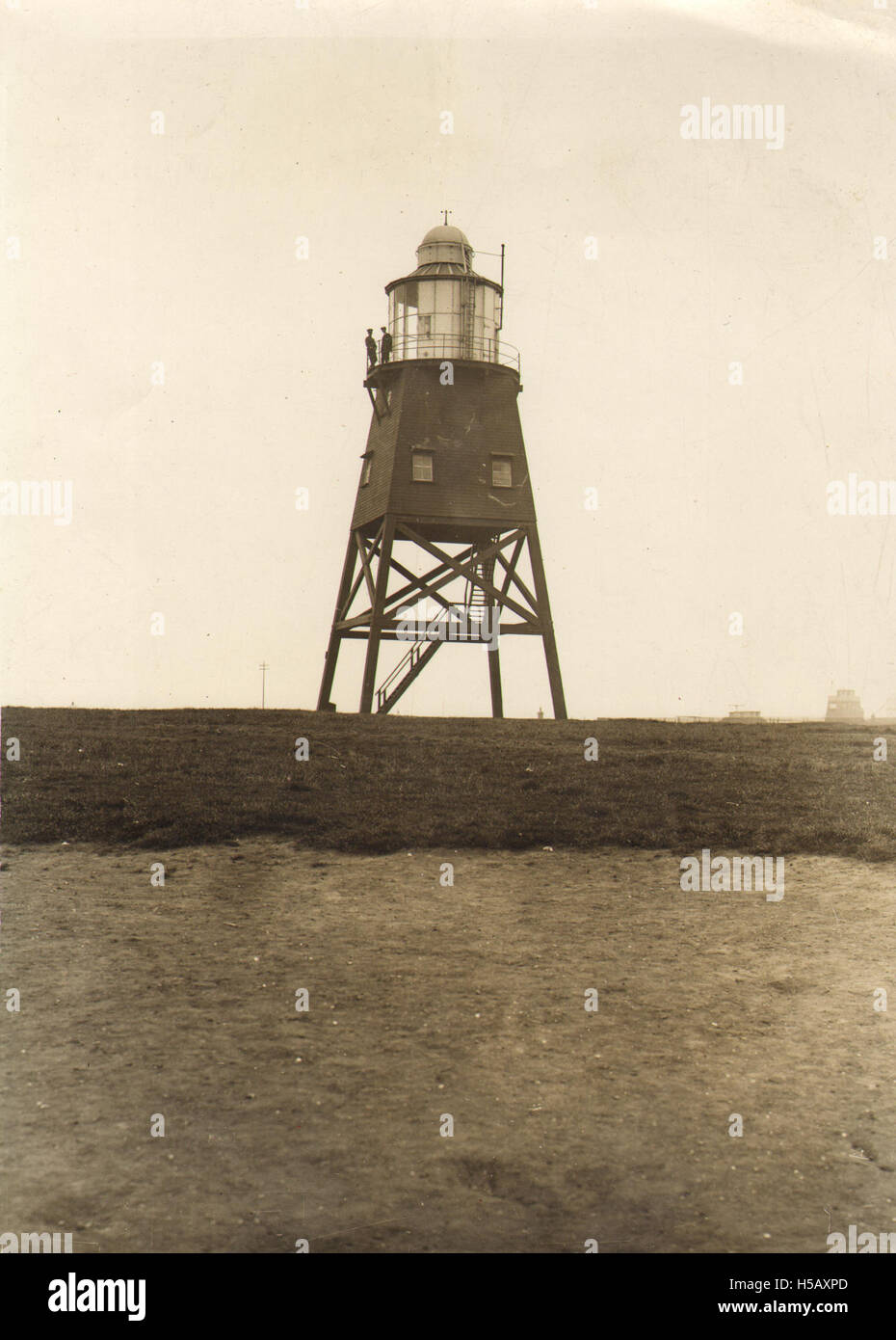 A temporary lighthouse, often used in maritime navigation during ...