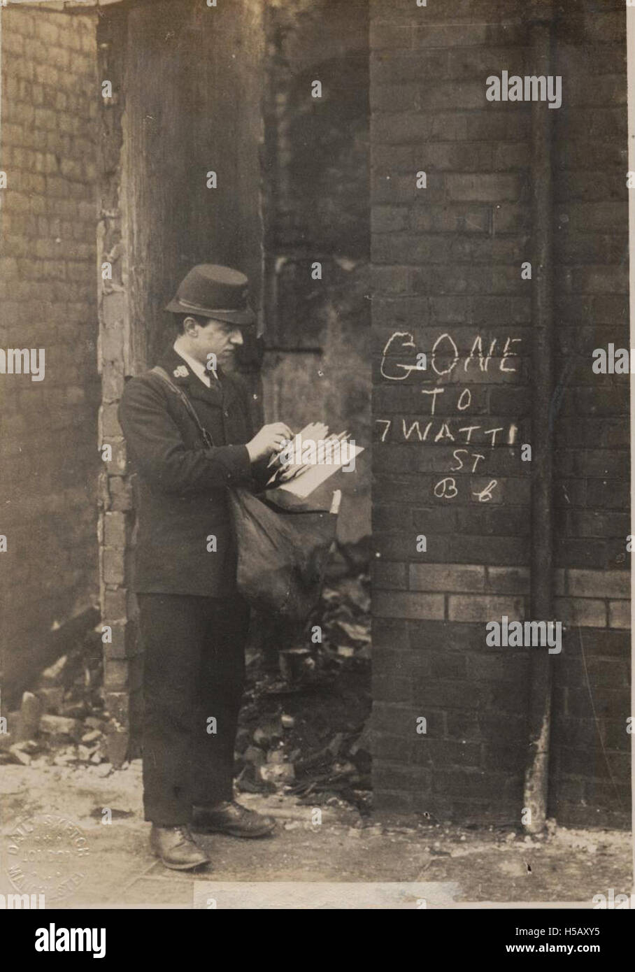 A postman is depicted in this image, likely engaged in delivering mail ...