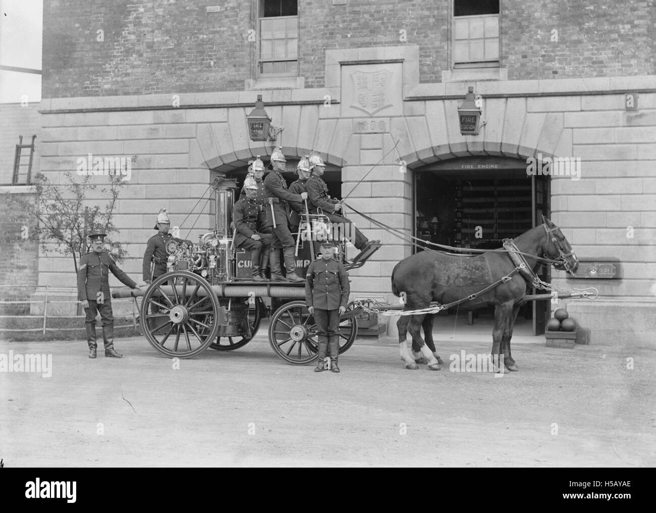 The Curragh Camp Fire Brigade, based in County Kildare, Ireland, was ...