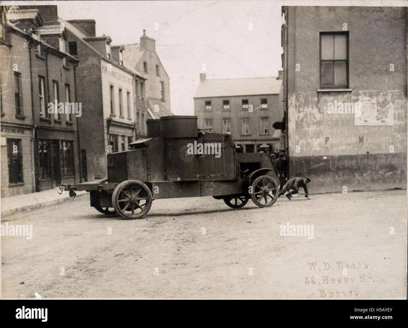 This image depicts an armoured car in Passage West, Cork, Ireland. The ...