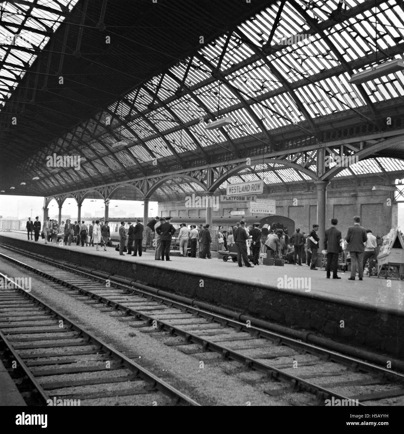 Filming at Westland Row Station Stock Photo - Alamy