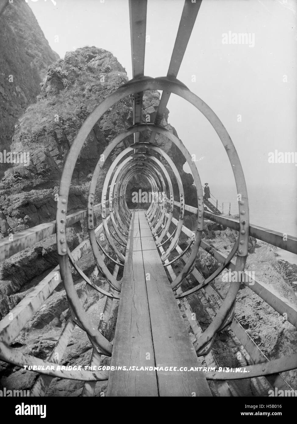 The Tubular Bridge, also known as Terror Bridge, is captured in a ...