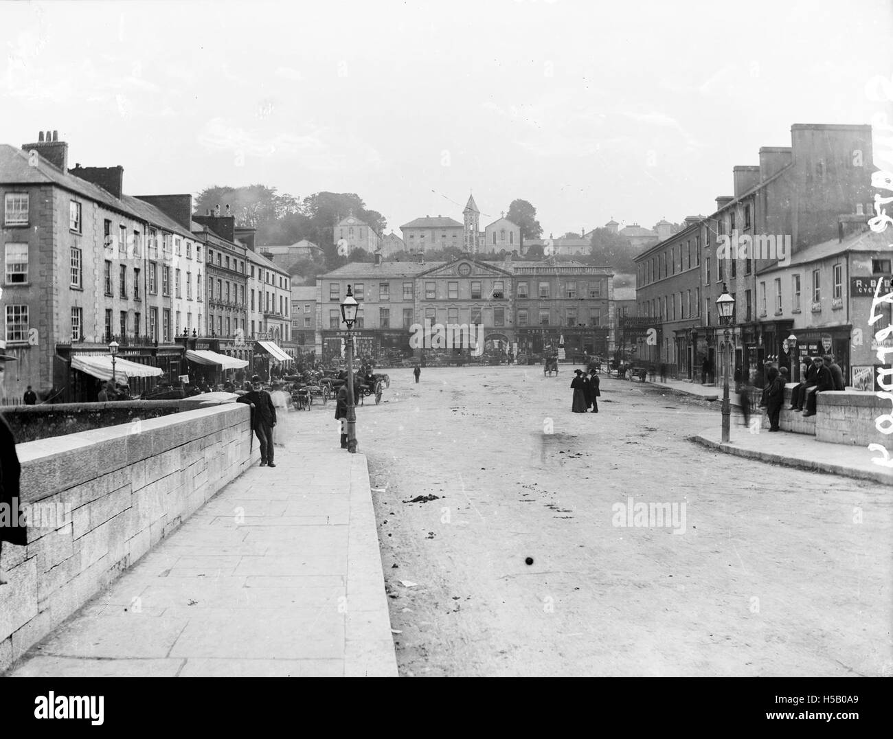 A historical view of Queen's Square in Fermoy, County Cork, Ireland ...